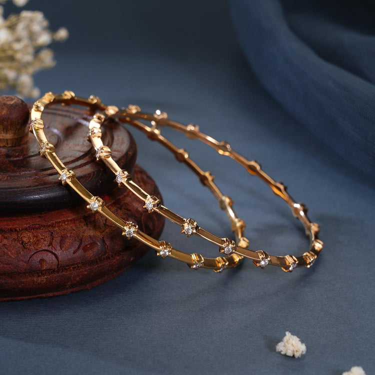 Luminous Diamond Bangles – Sri Vasavi Thanga Maaligai